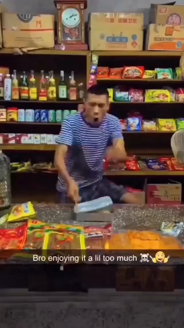 Bro enjoying it a til too much - iFunny