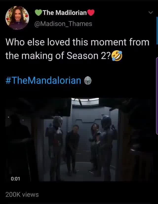 The @Madison_Thames Who else loved this moment from the making of ...