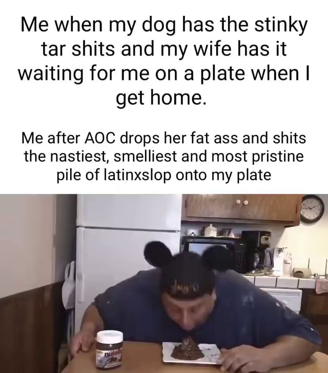 Me when my dog has the stinky tar shits and my wife has it waiting for ...
