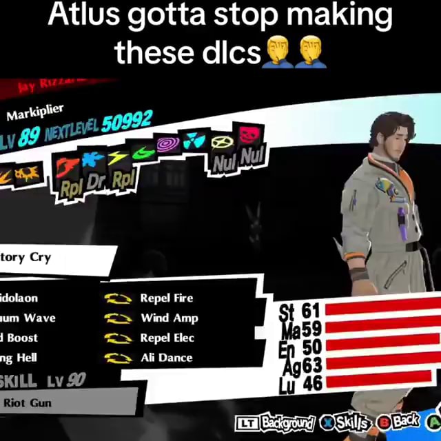 Atlus gotta stop making these dics @ dolaon Repel Fire um Wave Wind Amp ...