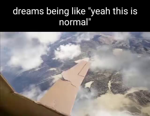 Dreams being like "yeah this is normal" - iFunny