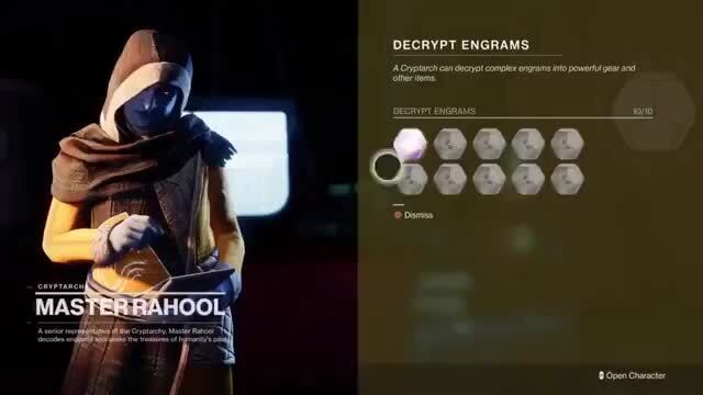 DECRYPT ENGRAMS A Cryptarch can decrypt complex engrams into powerful ...