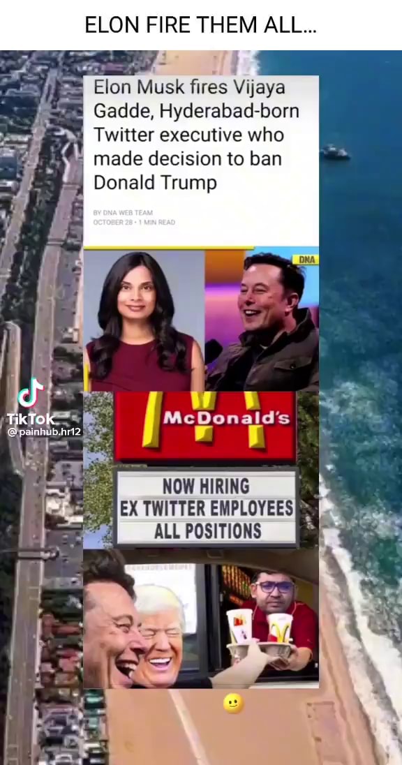 ELON FIRE THEM ALL... Elon Musk fires Vijaya Gadde, Hyderabad-born ... ELON FIRE THEM ALL... Elon Musk fires Vijaya Gadde, Hyderabad-born ...