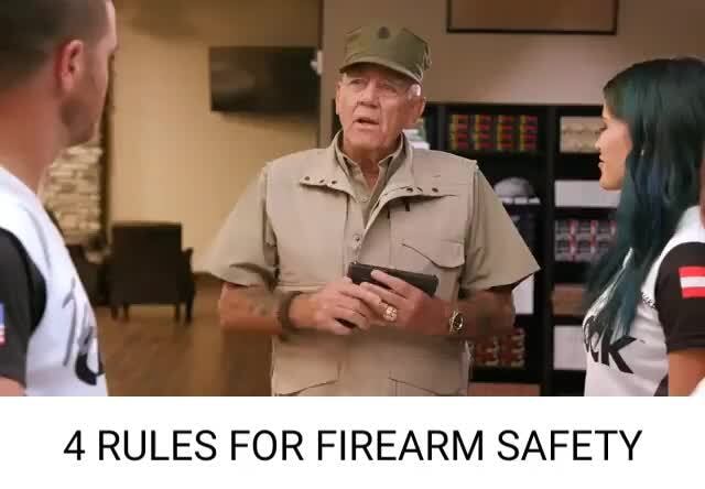 4 RULES FOR FIREARM SAFETY - iFunny