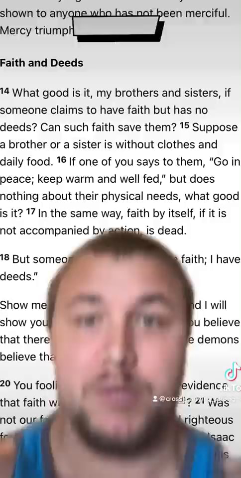 Shown to any een merciful. Mercy triump! Faith and Deeds 14 What good ...