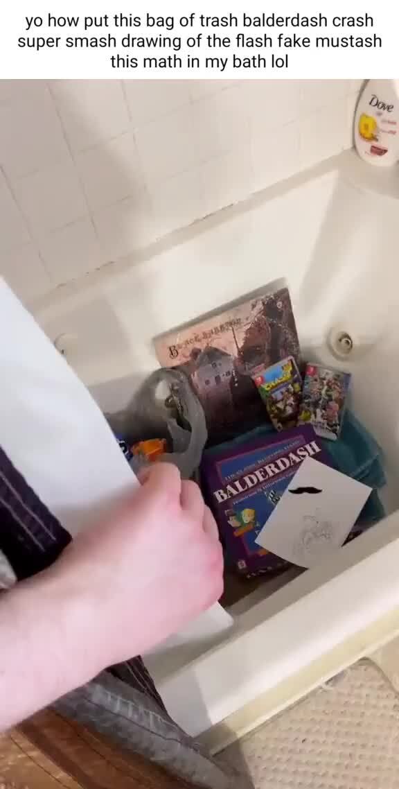 Yo how put this bag of trash balderdash crash super smash drawing of ...