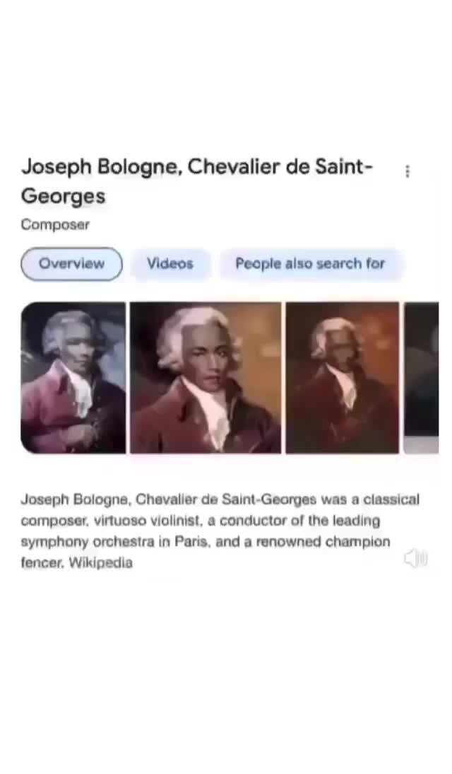 Joseph Bologne, Chevalier de Saint- Georges Composer Overview ) Videos ...