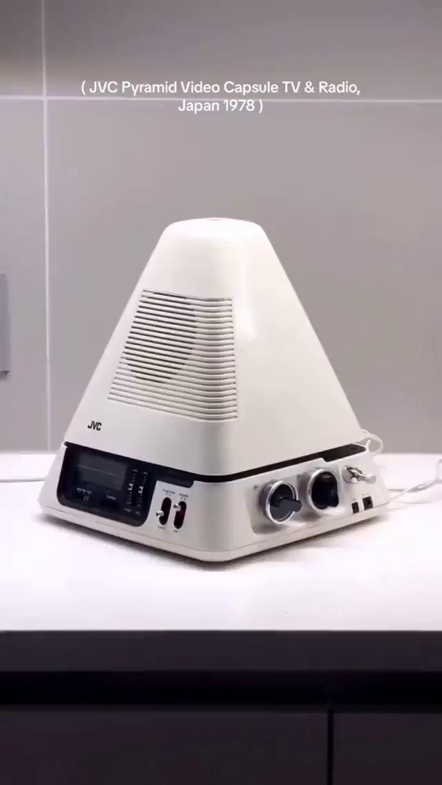 ( JVC Pyramid Video Capsule TV & Radio, Japan 1978 - iFunny