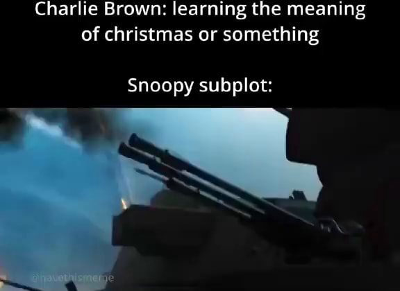 Charlie Brown: learning the meaning of christmas or something Snoopy ...