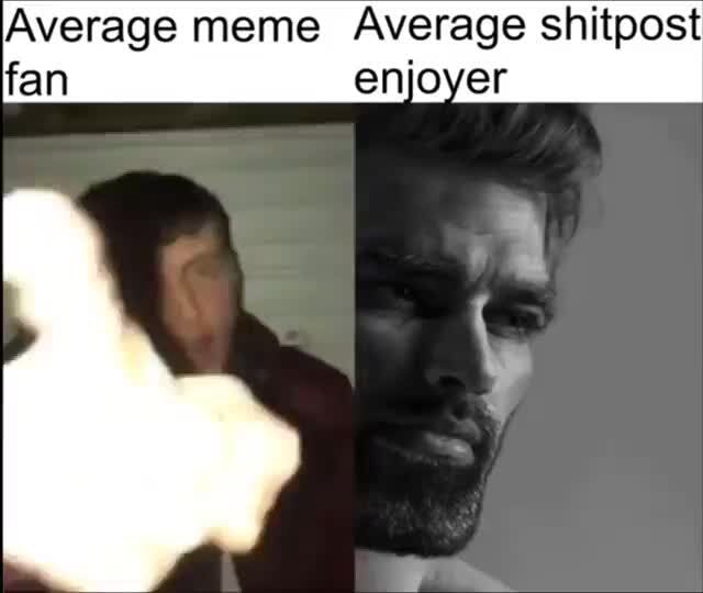Average meme Average shitpost fan - iFunny