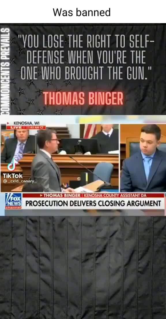 Was banned "YOU LOSE THE RIGHT 10 SELF- DEFENSE WHEN YOU'RE THE ONE WHO ...