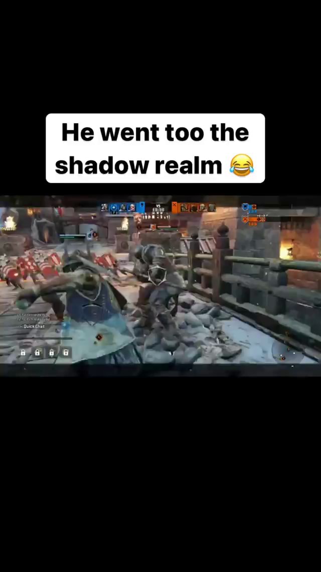 He went too the shadow realm SS - iFunny