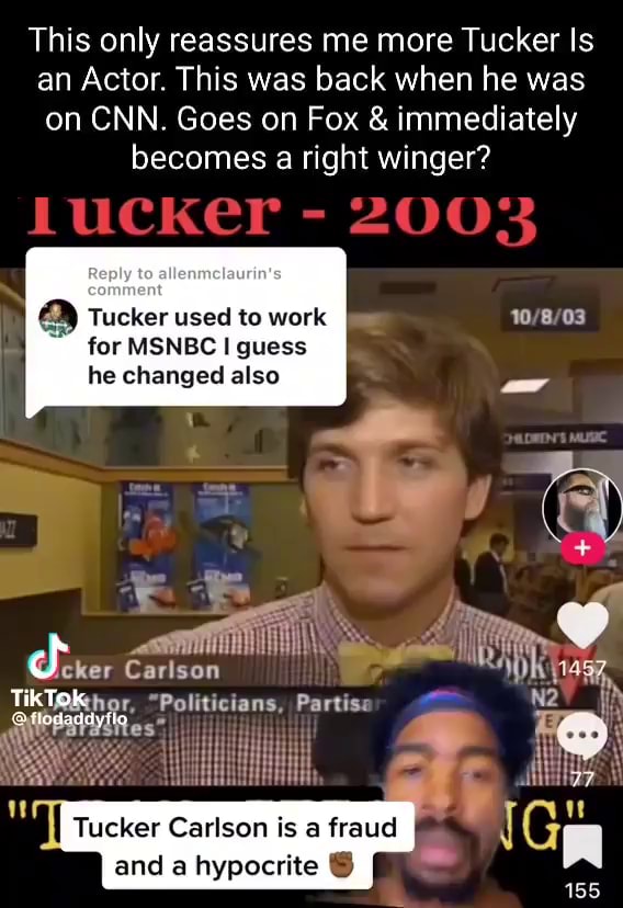 This only reassures me more Tucker Is an Actor. This was back when he ...