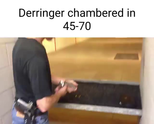 Derringer chambered in 45-70 - iFunny