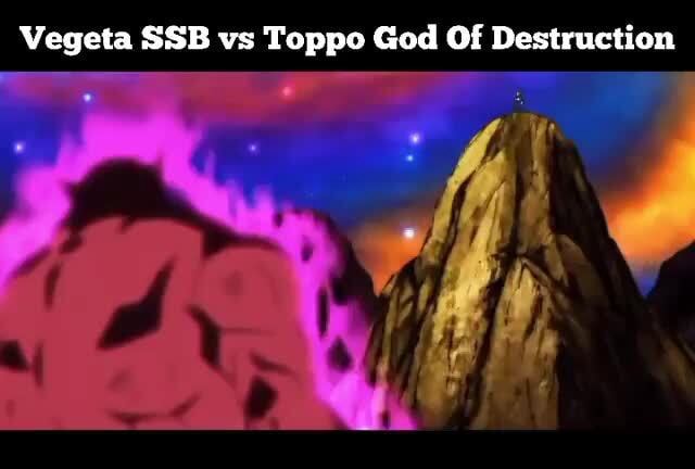 Vegeta SSB vs Toppo God Of Destruction - iFunny