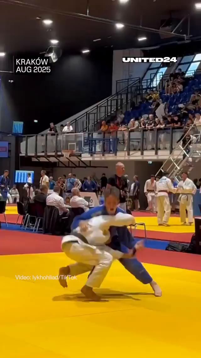 Ukrainian teen judoka Vitalii Lykhohliad claimed victory at the Krakow ...