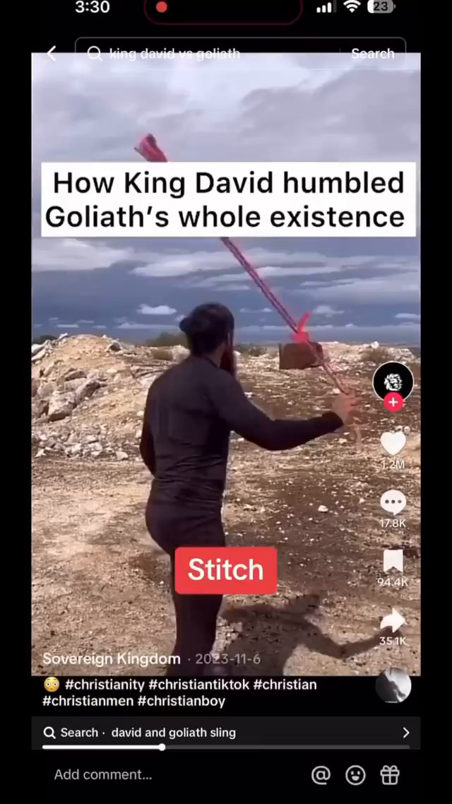How King David humbled Goliath's whole existence Stitch 1-6 # ...