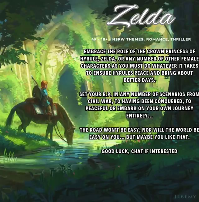 EMBRACE THE ROLE OF THE CROWN PRINCESS OF HYRULE, ZELDA, OR ANY MUPIGER ...