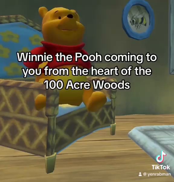 Winnie the Pooh coming to you from the heart of the 100 Acre Woods Tik ...