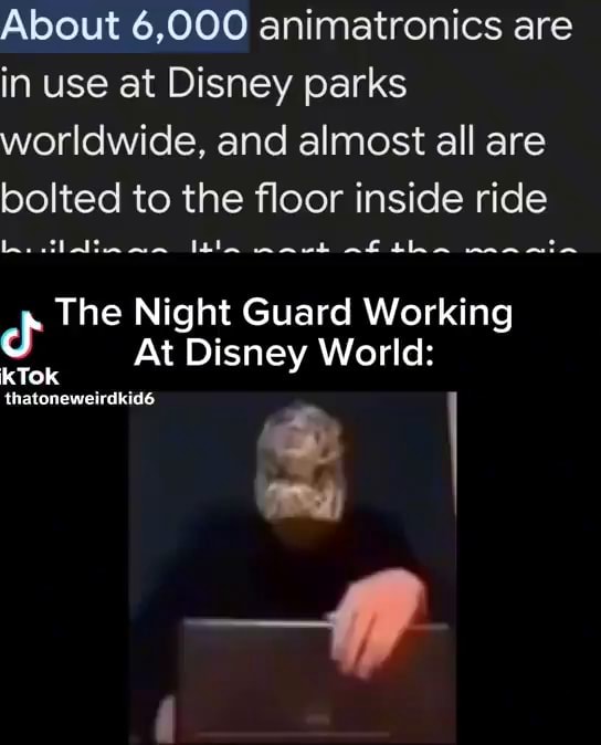 About 6,000 animatronics are in use at Disney parks worldwide, and ...