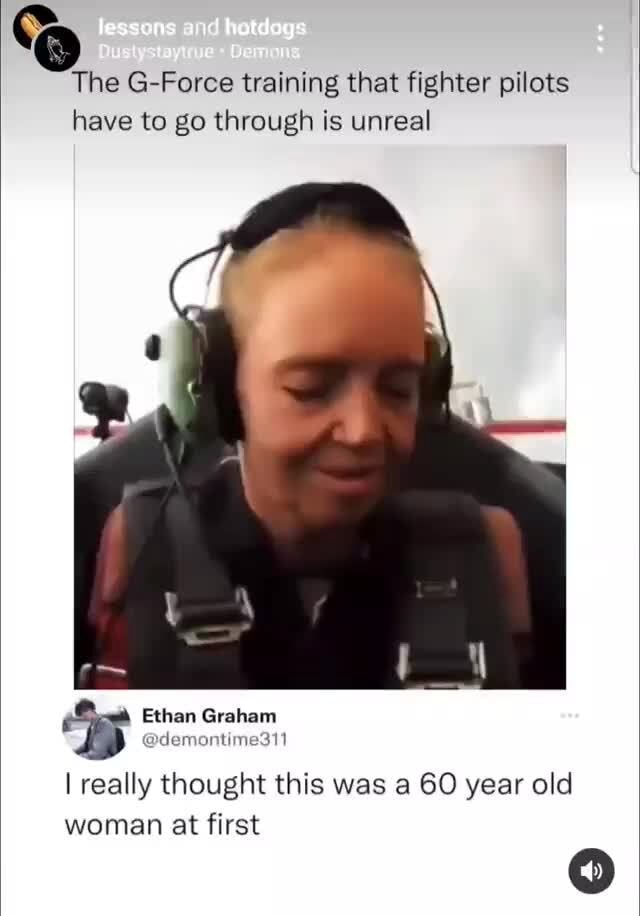 The G-Force training that fighter pilots have to go through is unreal ...
