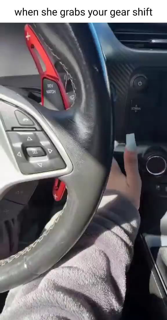 When she grabs your gear shift - iFunny