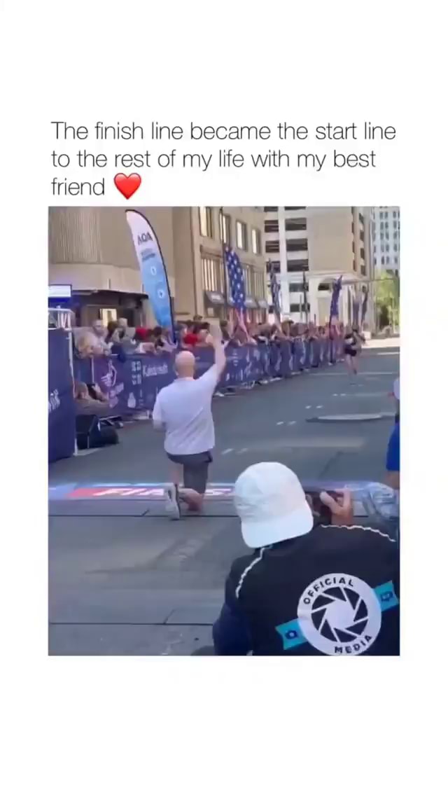The finish line became the start line to the rest of my life with my ...