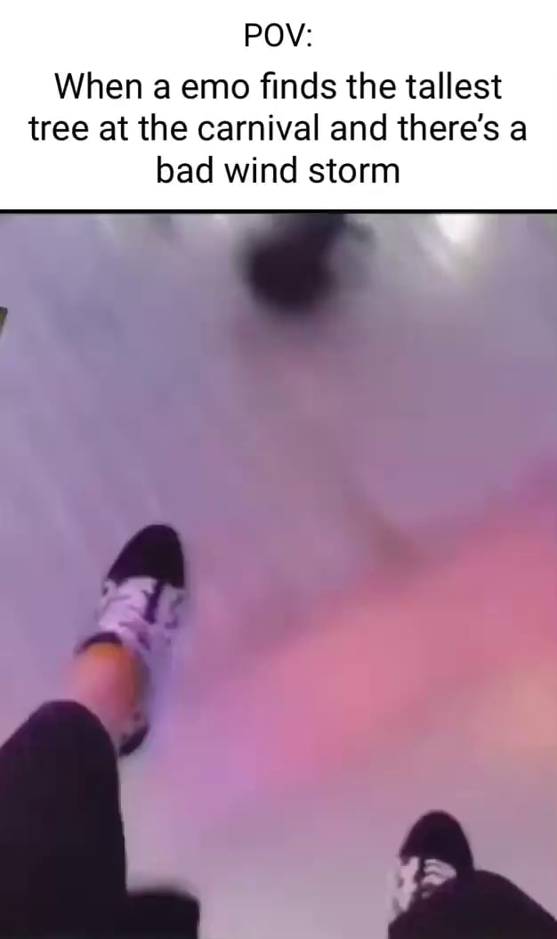 POV: When a emo finds the tallest tree at the carnival and there's a ...