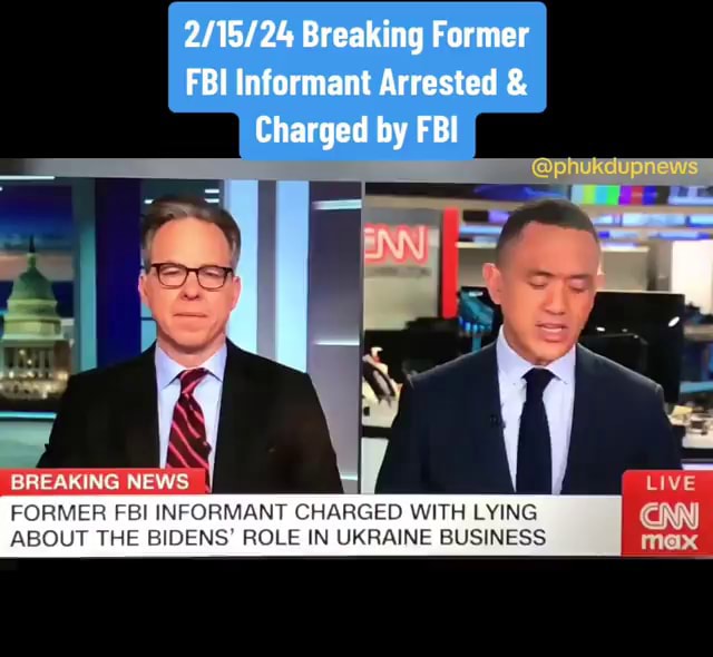 Breaking Former FBI Informant Arrested & Charged by FBI BREAKING NEWS ...