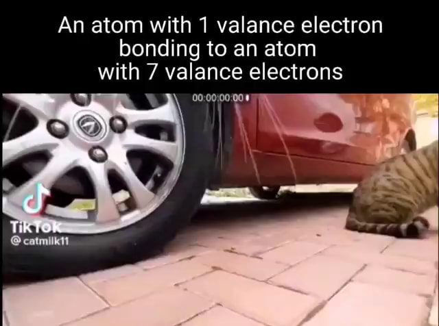 An atom with 1 valance electron bonding to an atom with valance ...