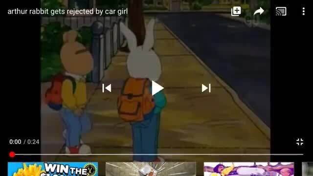 Arthur rabbit gets rejected by car gir BAa: - iFunny