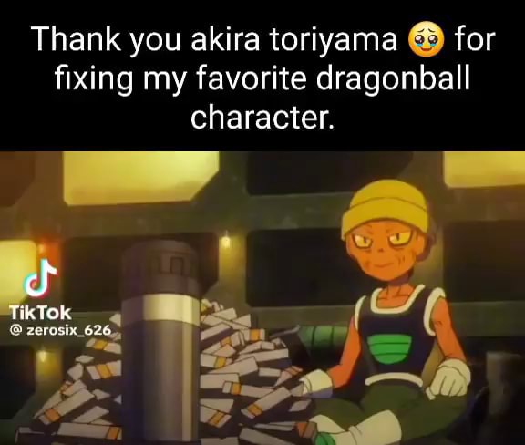 Thank you akira toriyama for fixing my favorite dragonball character ...