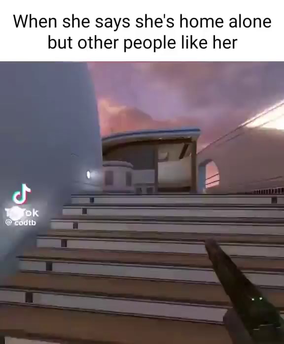 When she says she's home alone but other people like her WW - iFunny