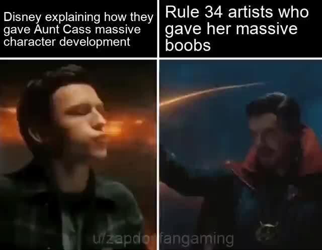 Disney explaining how they Rule 34 artists who gave Aunt Cass massive I ...