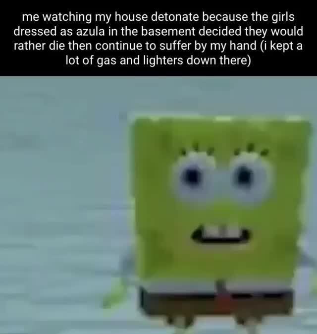 Me watching my house detonate because the girls dressed as azula in the ...