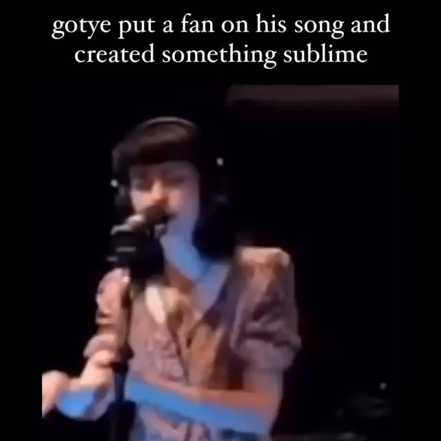 Gotye put a fan on his song and created something sublime - iFunny