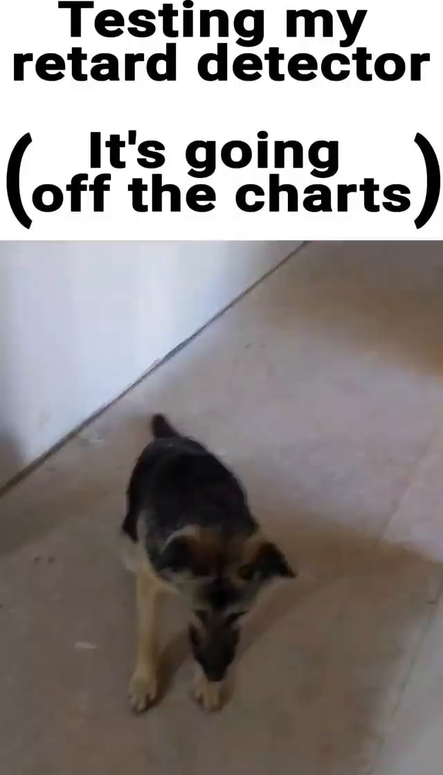 Testing my retard detector It's going off the charts - iFunny