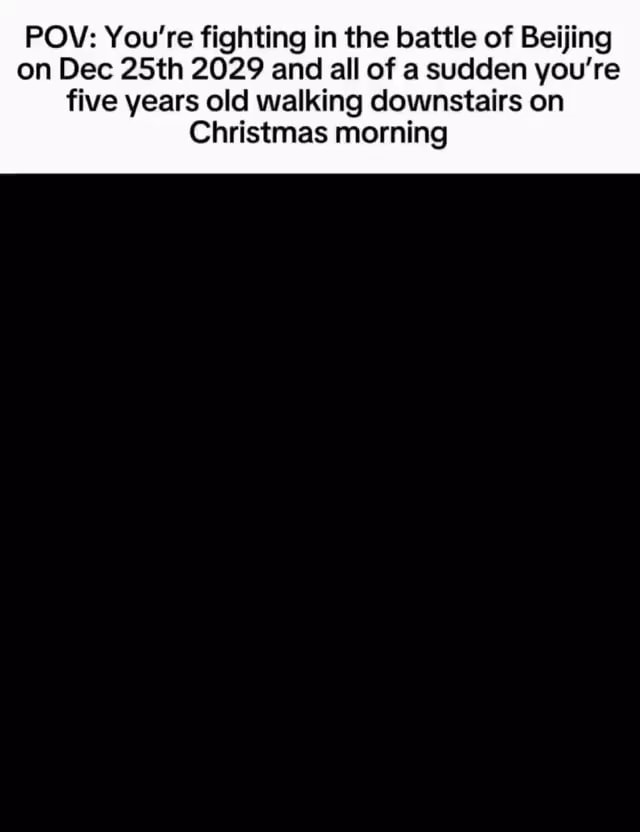 POW: You're fighting in the battle of Beijing on Dec 25th 2029 and all ...