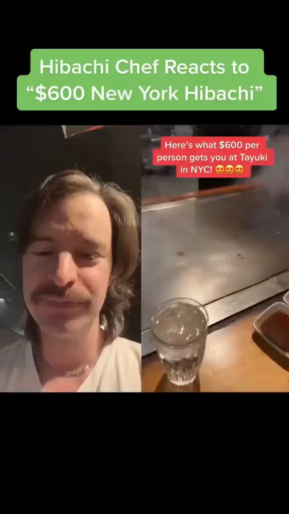 Hibachi Chef Reacts to "$600 New York Hibachi" Here's what $600 per ...