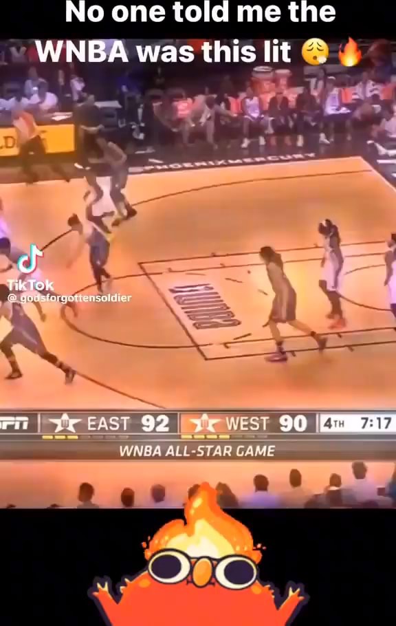 No one told me the WNBA was this lit @ im Wy 2 we fir I EAST 92 west 90 ...