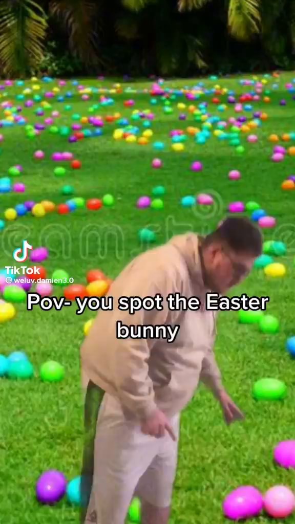 Tik Pov- you spot the Easter bunny - iFunny