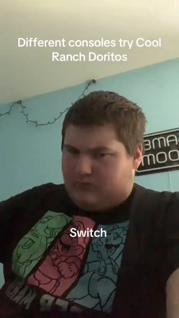 Different consoles try Cool Ranch Doritos Switch - iFunny