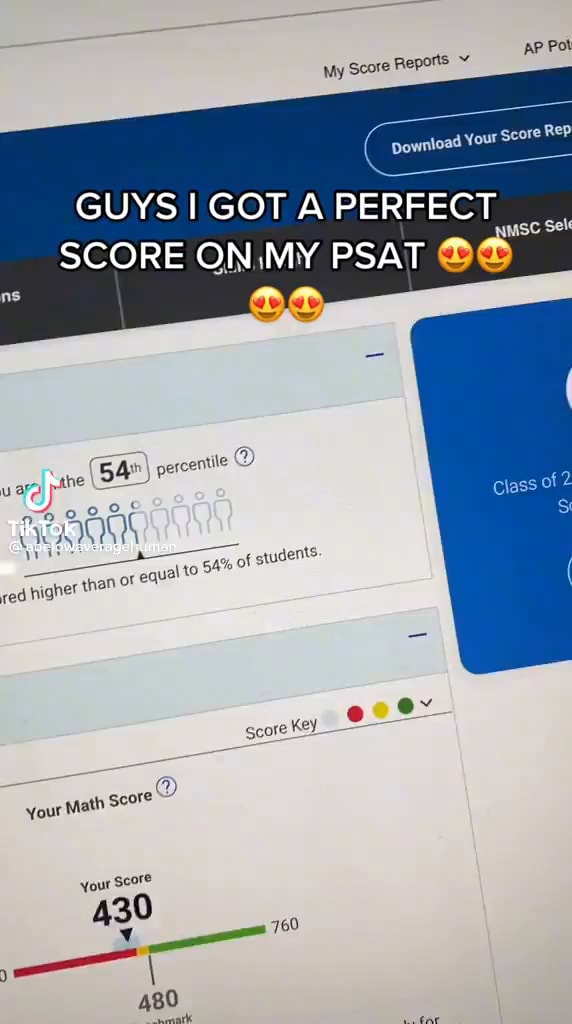 My Score Reports AP Pot Download Your score Rep Sel GUYS I GOT PERFECT ...
