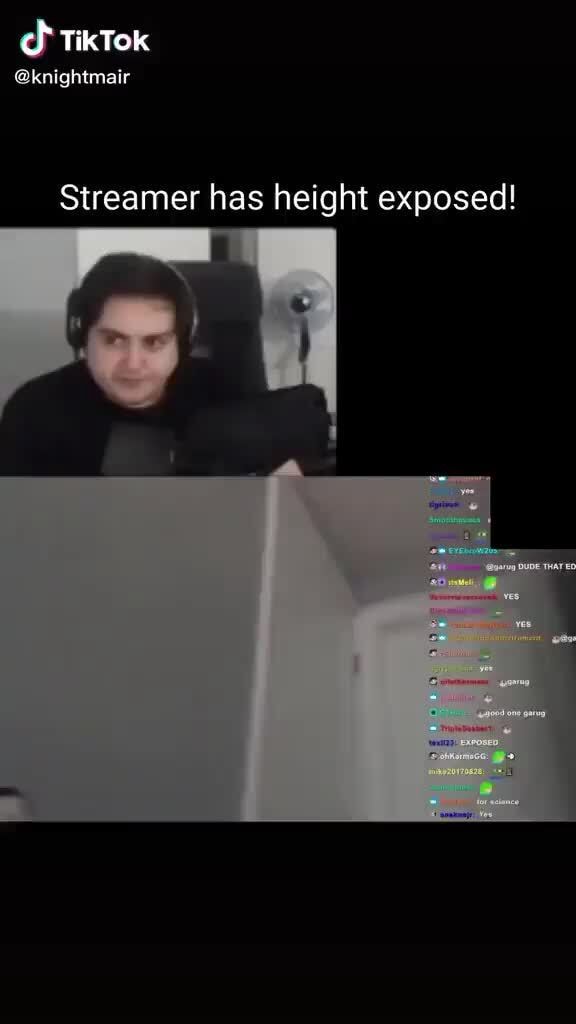 TikTok @knightmair Streamer has height exposed! - iFunny