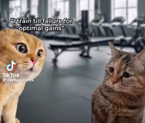 Train till failure for optimal gains" TikTOK - iFunny