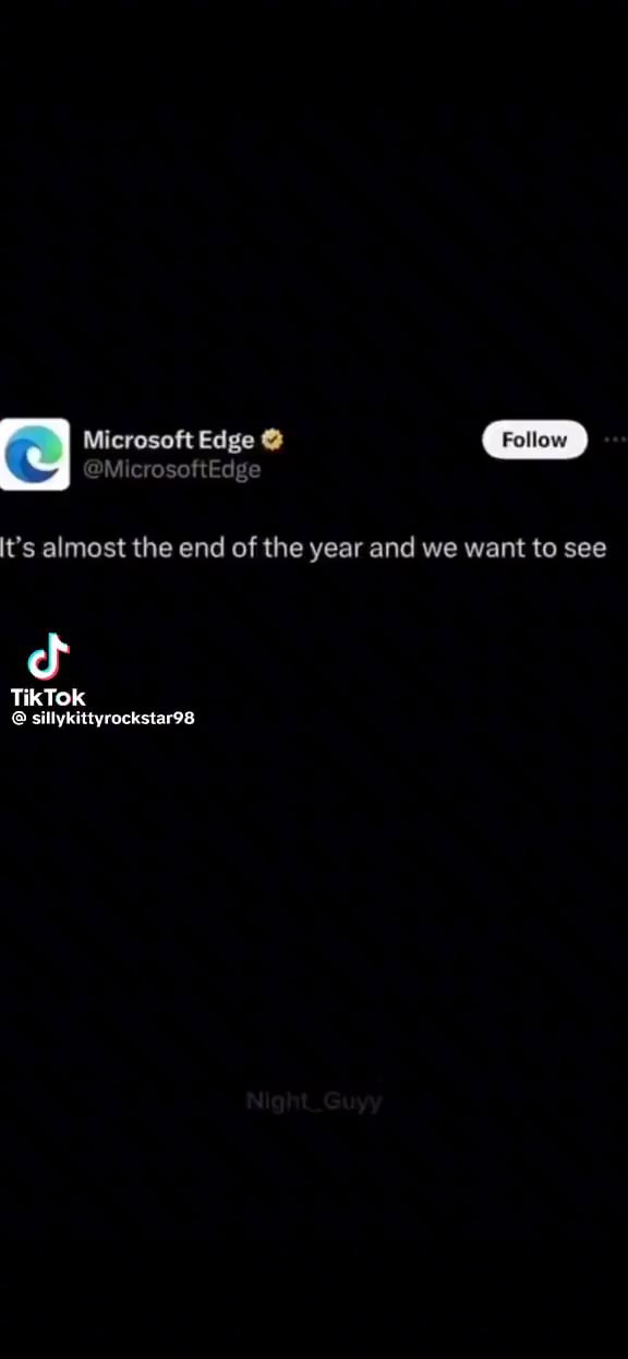 Microsoft Edge @ It's almost the end of the year and we want to see ...