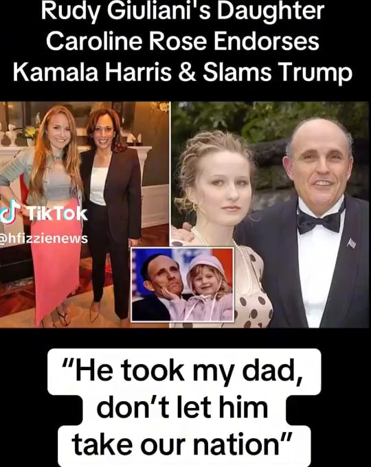 Rudy Giuliani s Daughter Caroline Rose Endorses Kamala Harris & Slams ...