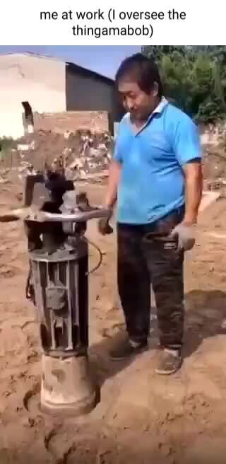 Me at work (I oversee the thingamabob) - iFunny