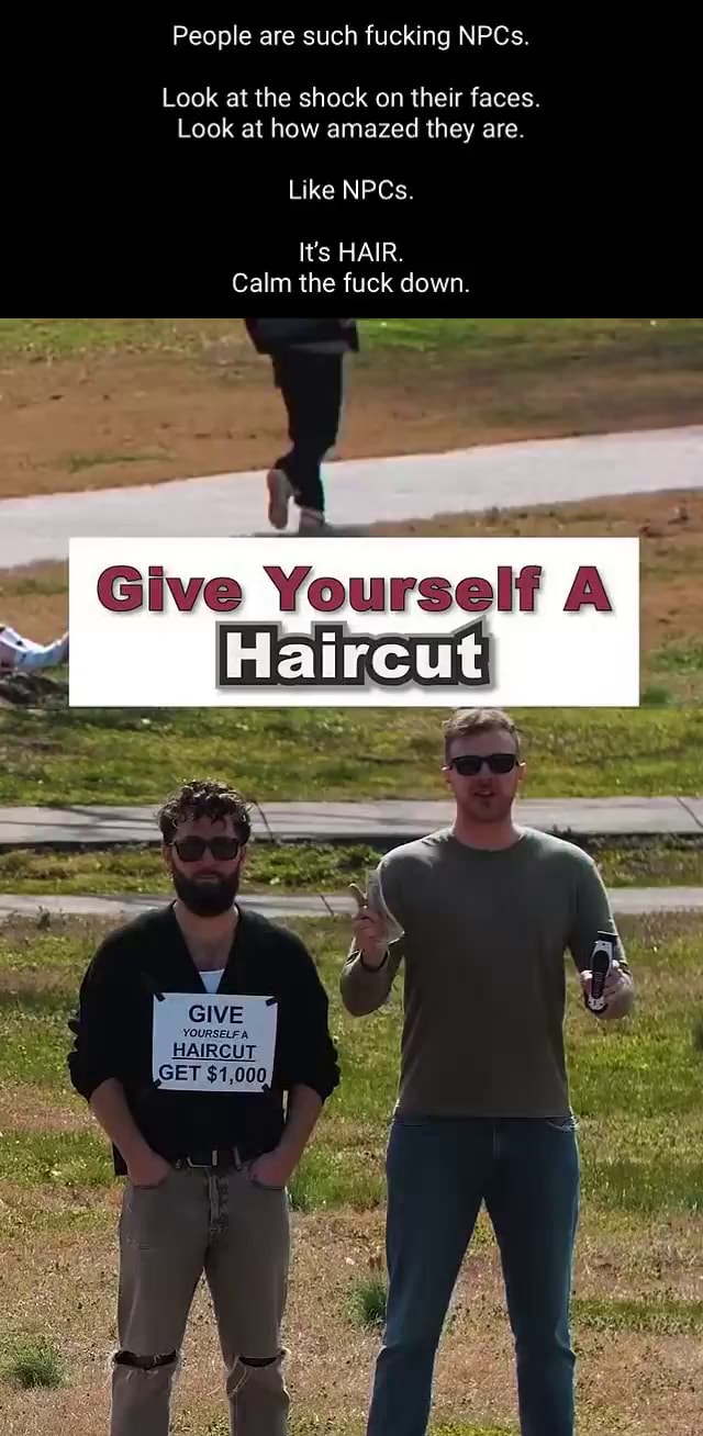People are such fucking NPCs. Look at the shock on their faces. Look at ...