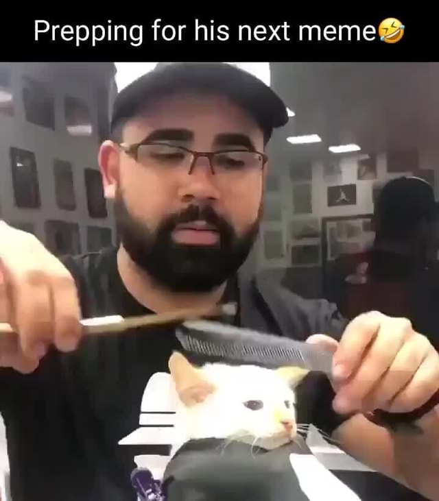 Prepping for his next meme - iFunny